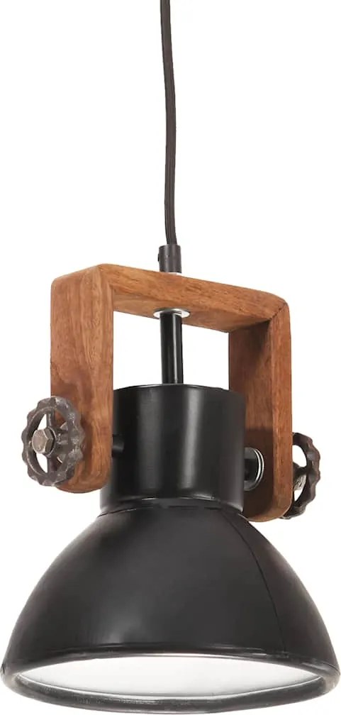 Industriální závěsné svítidlo 25 W černé kulaté 19 cm E27 320537