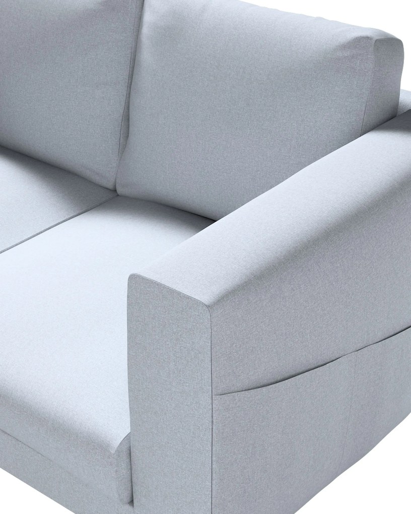 Potah na pohovku IKEA Norsborg 2-místná barva modrá látka pletený vzor