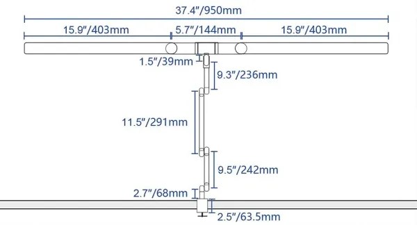 Brilagi-LED Stmívatelná dotyková stolní lampa VARIO LED/24W/230V 3000-6500K bílá