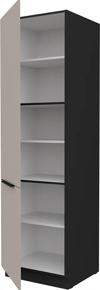 Kuchyňská linka ARIA cb | 390 cm | UNI dvířka | ANTI FINGERPRINT povrch | černá/béžová