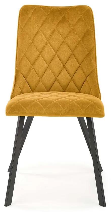 Jídelní židle Nyx, žlutá / černá