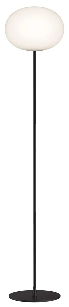 Flos Glo-Ball F2, stojací lampa z triplexového skla se stmívačem, černá, 1x150W E27, výška 175cm