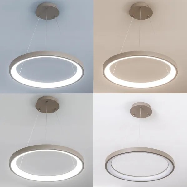 BRILAGI - LED Stm lustr na lanku FALCON SLIM LED/42W/230V pr. 50 cm béžová + DO