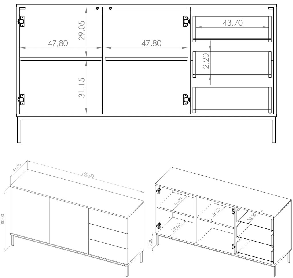 Komoda QUERTY QT01 hikora