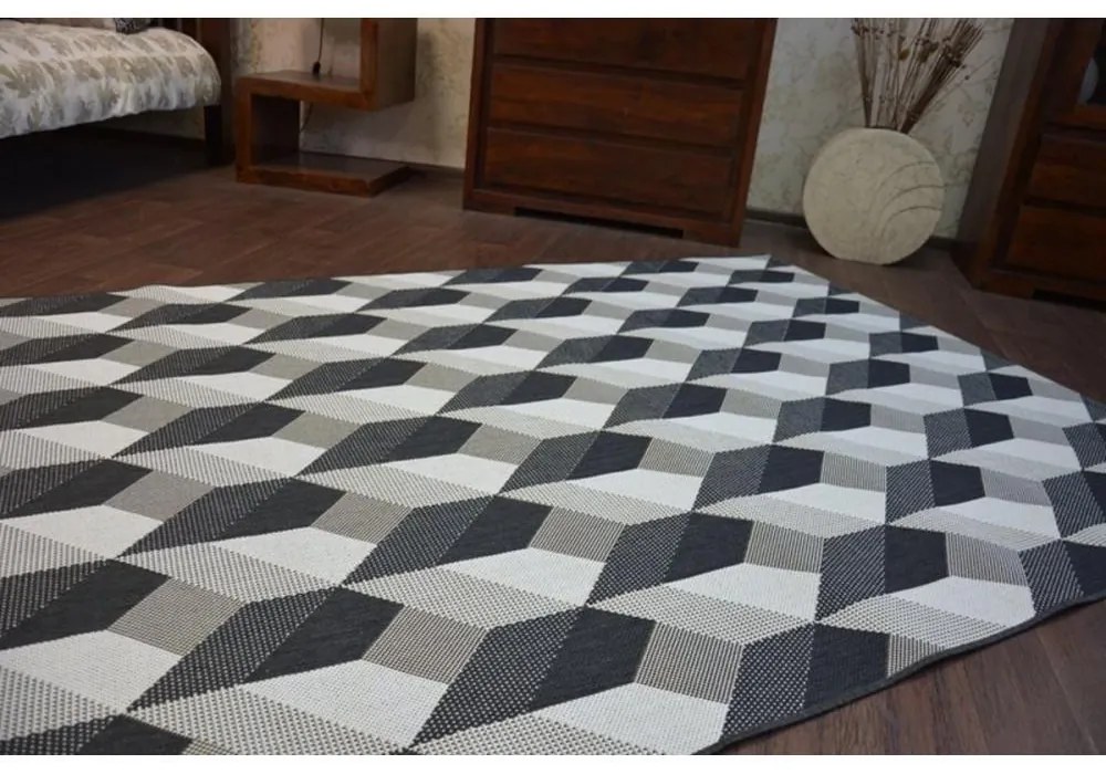 Kusový koberec Kvadrat šedý 200x290cm