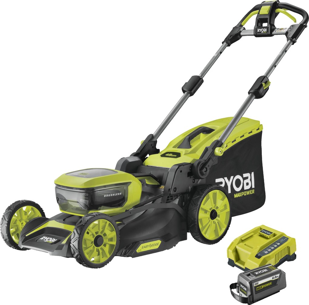 Ryobi RY36LMXSP46A-160F 36V MAX POWER Bezuhlíková sekačka na trávu 46 cm (1x6.0Ah)