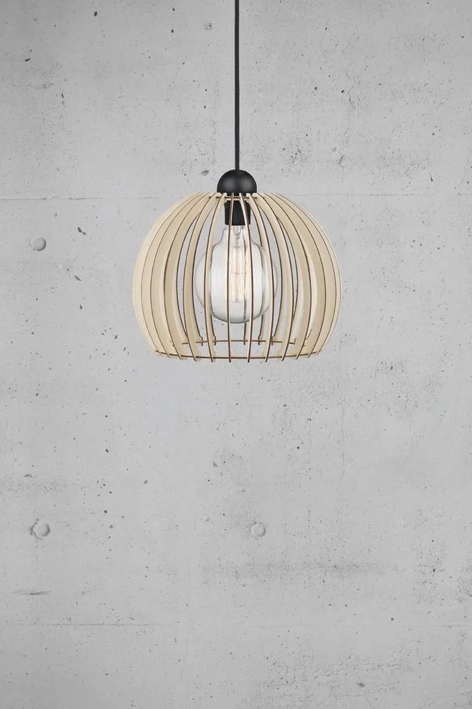 Dřevěný závěsný lustr Chino pro žárovku E27 ø30cm  - Nordlux