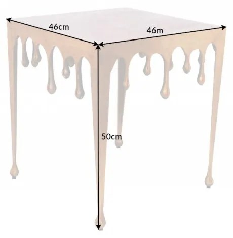 Massive home | Designový odkládací stolek LIQUID LINE L 50 CM zlatý