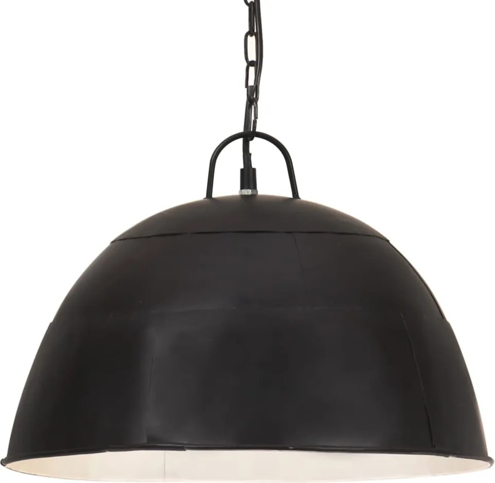 Industriální závěsné svítidlo 25 W černé kulaté 41 cm E27 320543