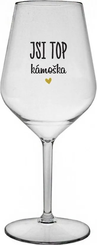 JSI TOP KÁMOŠKA - čirá nerozbitná sklenice na víno 470 ml