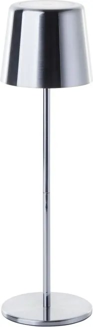 Brilliant G40939/68 Stolní AKU lampa XAANA broušený nikl USB-C , CCT