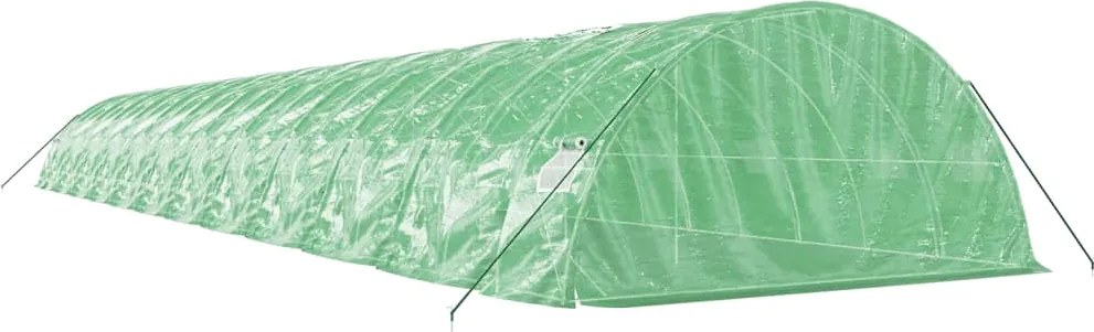 Skleník s ocelovým rámem zelený 120 m² 24 x 5 x 2,3 m 3188093