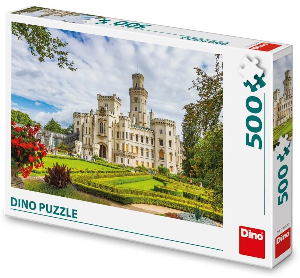 Dino Puzzle Zámek Hluboká, ČR 47x33cm 500 dílků v krabici 33,5x23x3,5cm