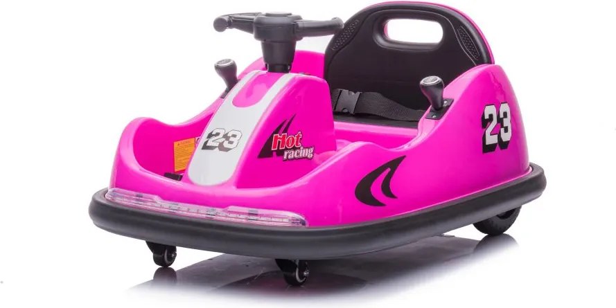 LEAN CARS Bateriové vozidlo GTS1166 LED světla dálkové ovládání růžové