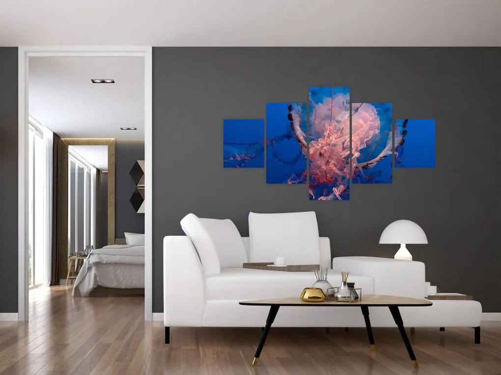 Obraz medůzy (125x70 cm)