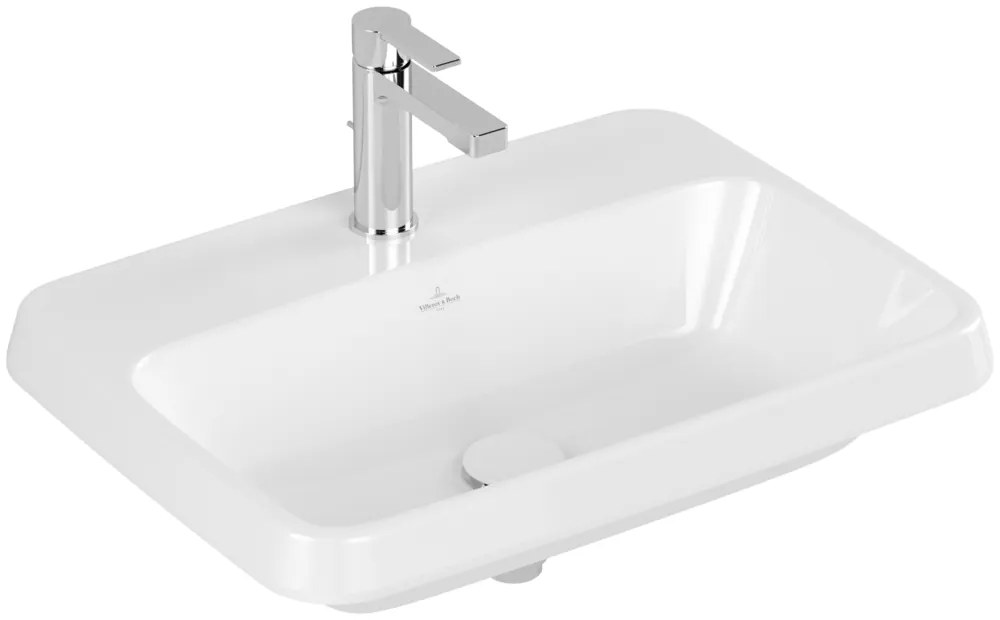 VILLEROY & BOCH Villeroy Boch Architectura - Zápustné umyvadlo, 600x450x170 mm, bez přepadu, alpská bílá 5A676101