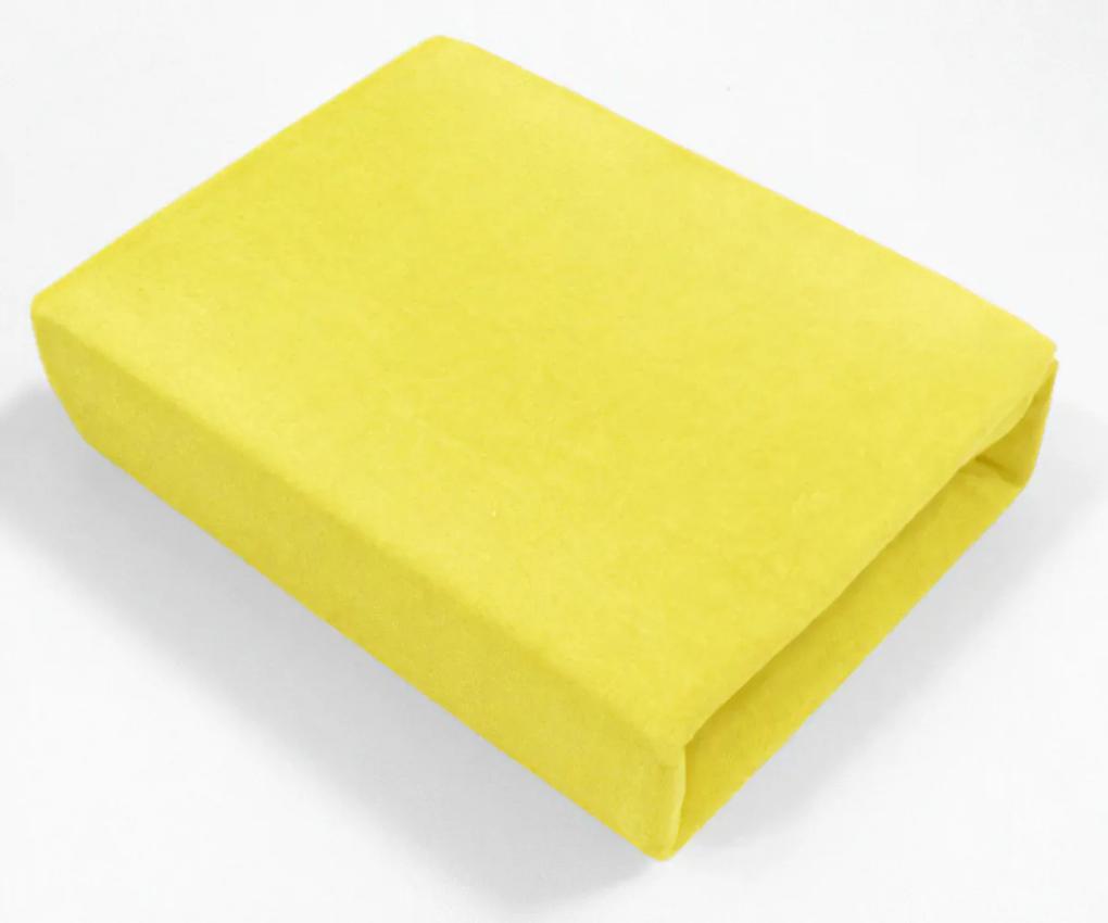 Polášek Froté prostěradlo na vysokou matraci (až 30cm), 90x200cm, na jednolůžko, žluté