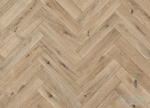 Breno PVC FEELINGS Artena Oak 617M - světlé parkety, šíře 100 cm
