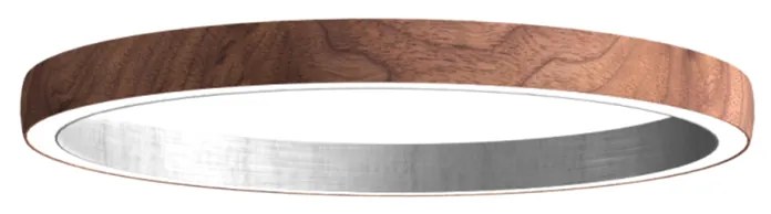 Závěsné kružnicové svítidlo ze dřeva woodLED Ring Duo Dřevodekor: Ořech Americký, Průměr: 600 mm, Teplota chromatičnosti: TW 3000-4000 Kelvinů