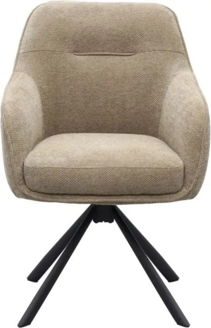 Designová otočná židle Sanjaya taupe