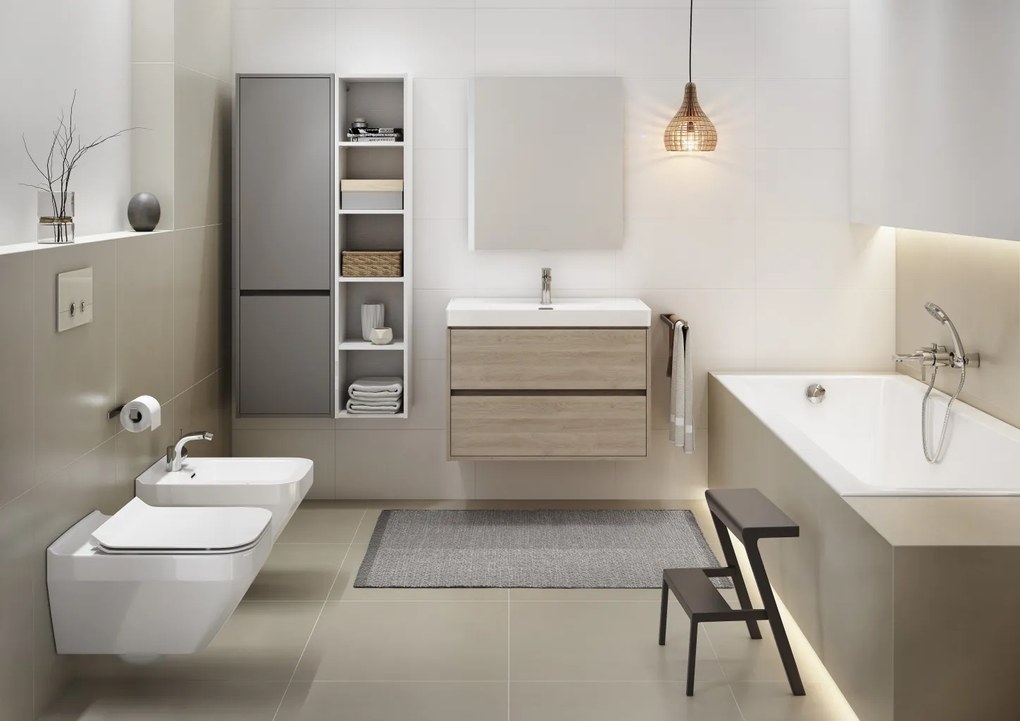 Cersanit Crea WC sedátko hranaté duroplast/antibakteriální, bílá, K98-0178