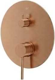 Sprchová a vanová baterie SAT Aurum bez podomítkového tělesa broušený rose gold SATBAUR215VBRG