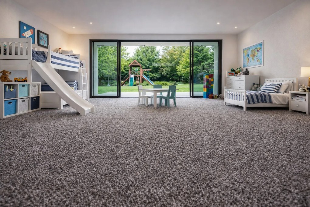 Lano, Metrážový koberec Bloom 273, na míru, šíře 4m,5m, hnědá, ab (mřížka), chodba / předsíň