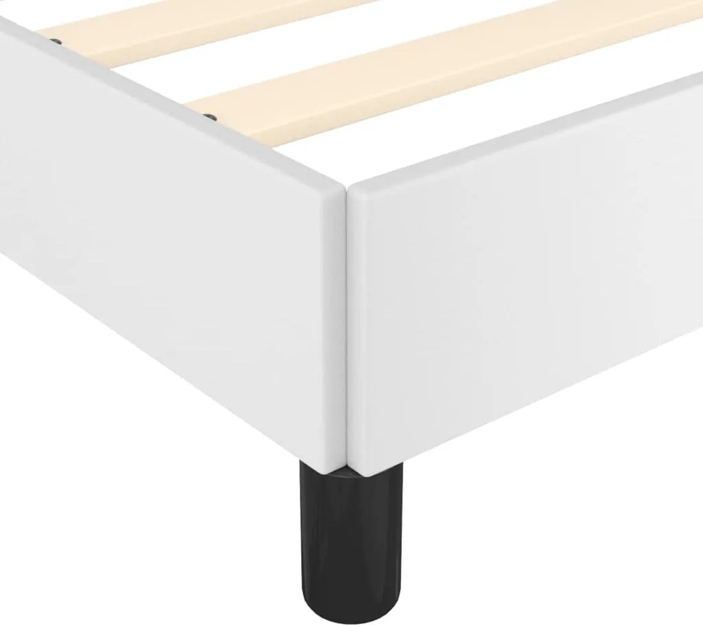 Rám postele bez matrace bílý 120x190 cm umělá kůže 3269646