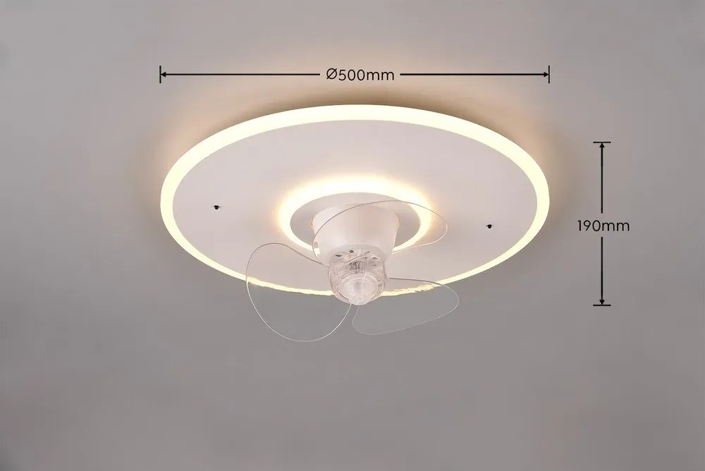 Matně bílé LED stropní svítidlo Nybro – Reality