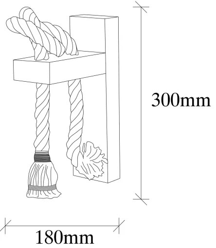 Nástěnné svítidlo EREBOS 1xE27/40W/230V