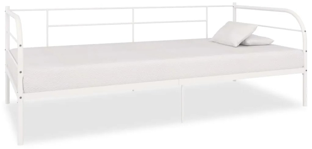 Rám denní postele bílý kov 90 x 200 cm,  284672