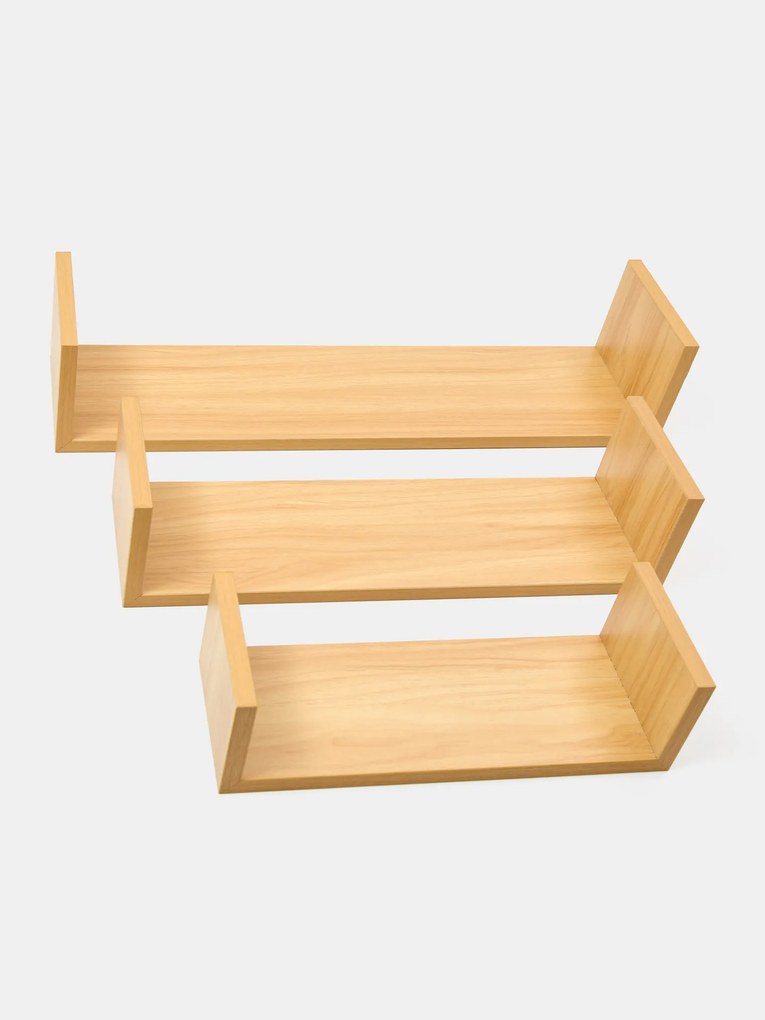 Sinsay - Sada nástěnných polic 3 pack - béžová