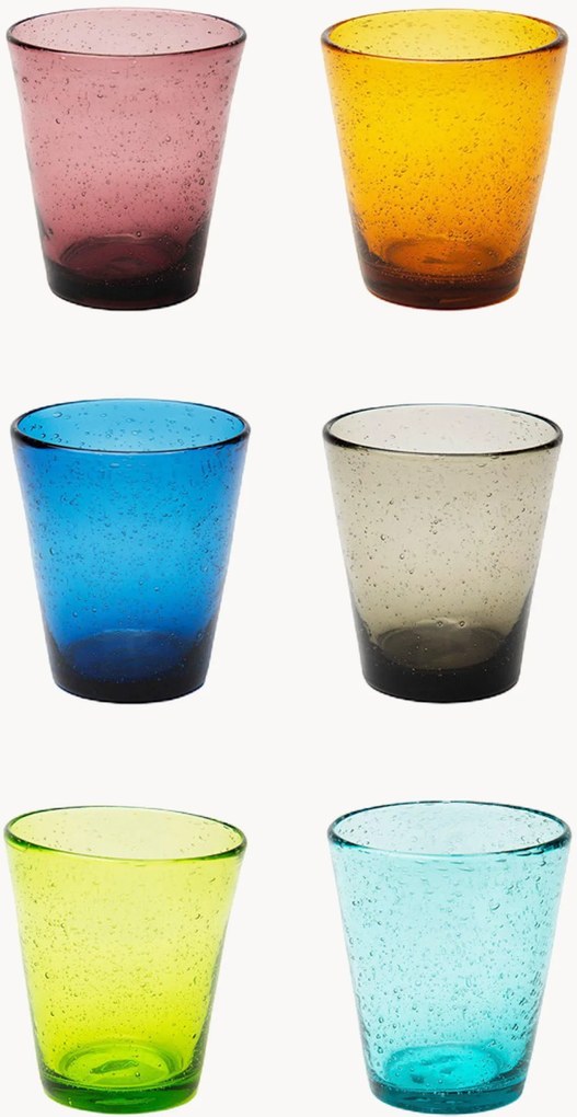 Sada sklenic Color Bubble, 6 dílů