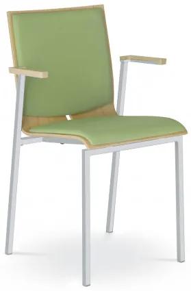 LD seating konferenční židle Twist  252 s područkami a čalouněným sedákem i opěrákem  191186