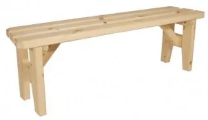 Zahradní dřevěná lavice  bez opěradla Eduard - bez povrchové úpravy - 150 cm