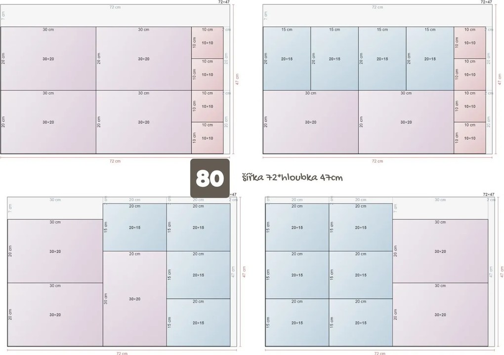 usporadejto.cz Dřevěný organizér do vysokého šuplíku, VASKY - L (30 x 20 x 15 cm)
