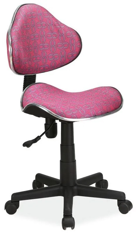 Casarredo Kancelářská židle Q-G2 růžový vzor
