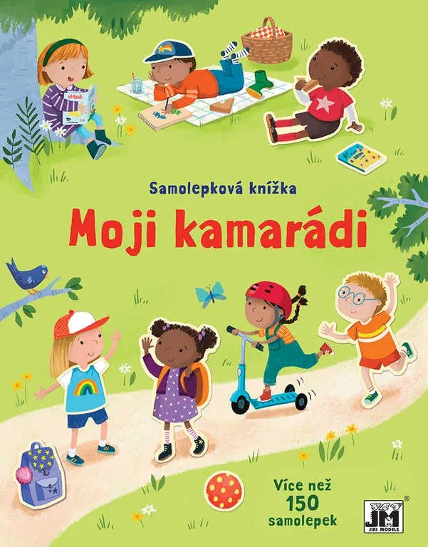 JIRI MODELS Samolepková knížka Moji kamarádi 150 samolepek 3