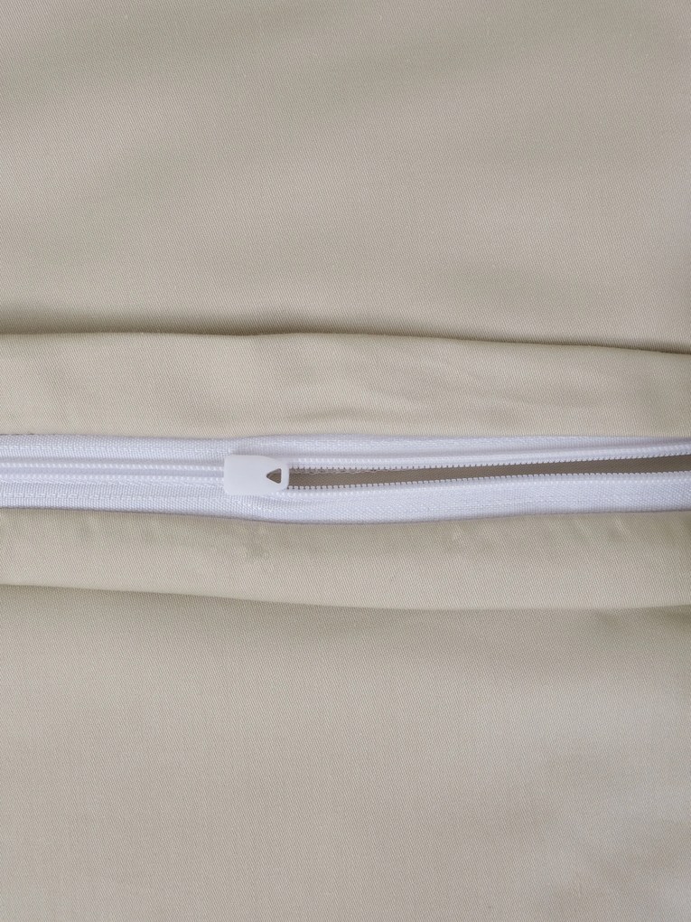 MK Lůžkoviny Prodloužené saténové povlečení - Diana přírodní 140 × 220 cm, 70 x 90 cm