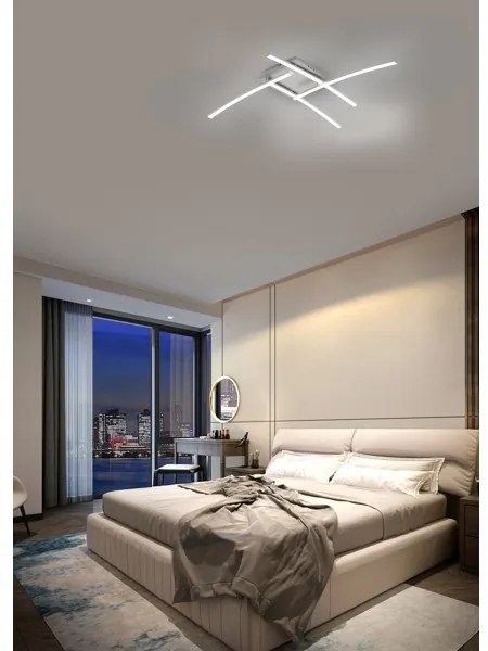 Brilagi - LED Stropní svítidlo STRIPES LED/32W/230V stříbrná