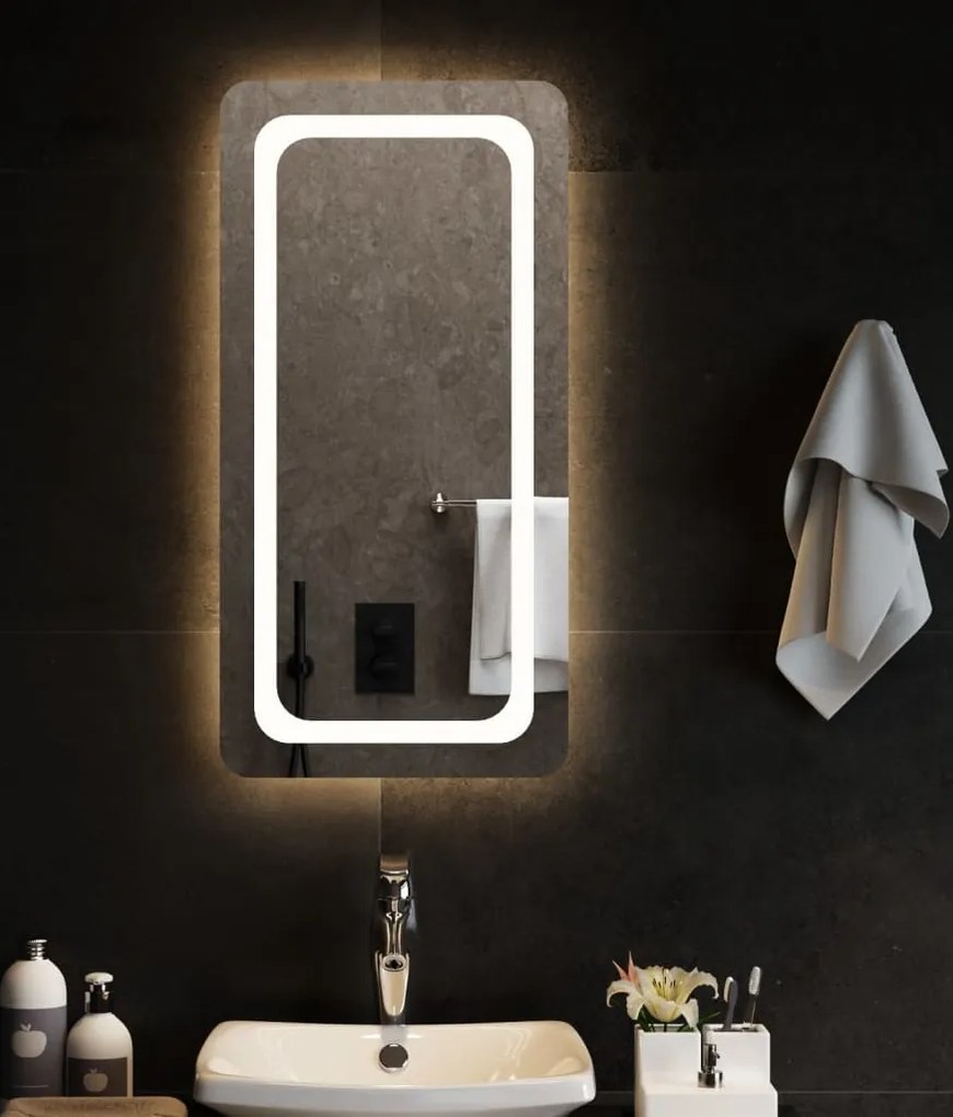vidaXL Koupelnové zrcadlo s LED osvětlením 40x80 cm [3154094]