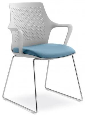 LD seating Konferenční židle Tara 105-Q Barva kostry černá kostra GALERIE - Čalounění LD seating LÁTKY 1 / DINO, ERA, ONE 2021 Barva plastu LD plast - bílá 191287
