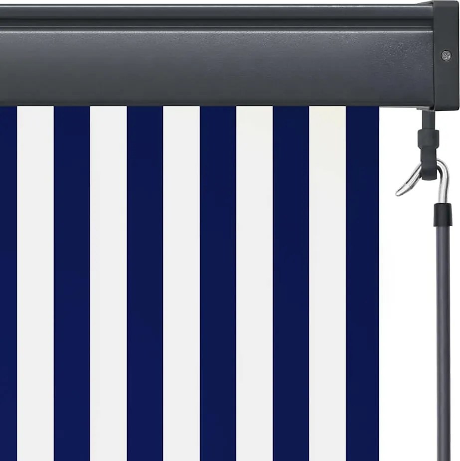 Venkovní roleta 100 x 250 cm modrobílá 145955