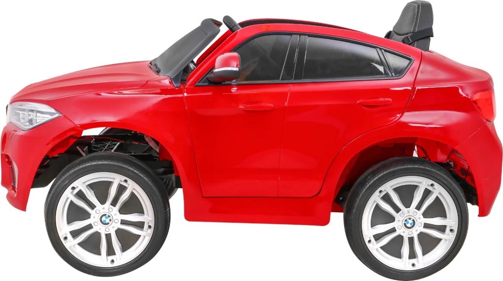 Ramiz Dětské elektrické autíčko BMW X6M lakované - červené SUV + dálkové ovládání