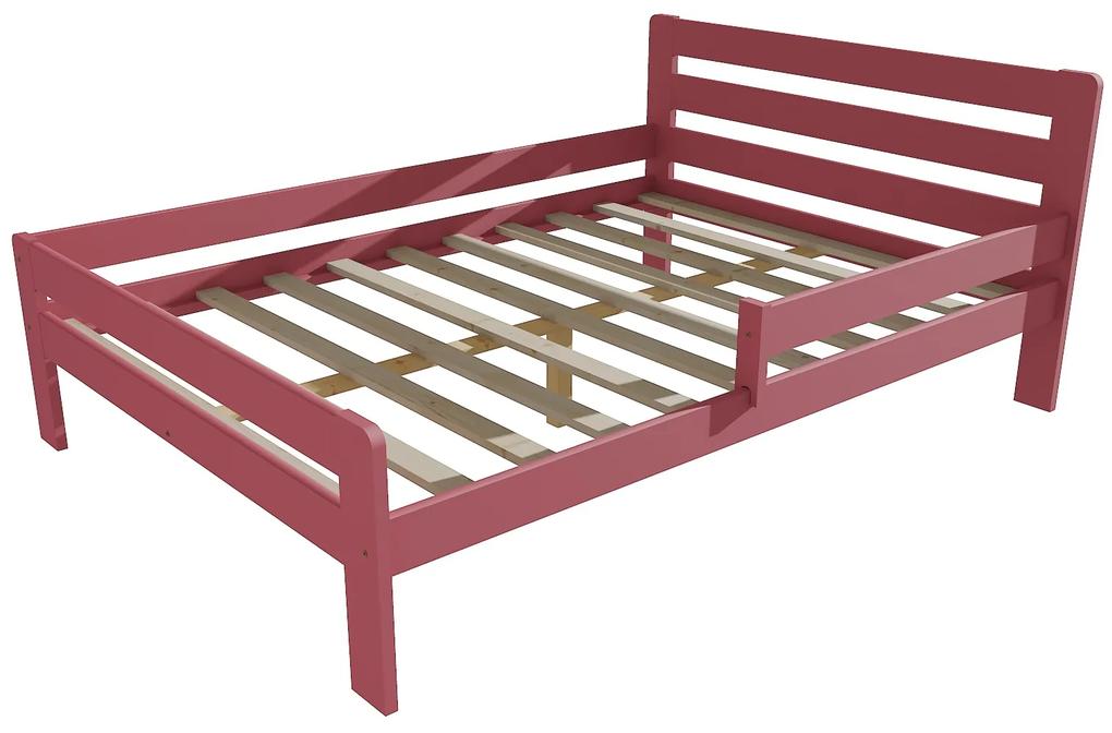 Vomaks Dětská postel se zábranou VMK001C KIDS Rozměr: 140 x 200 cm, Barva: barva růžová