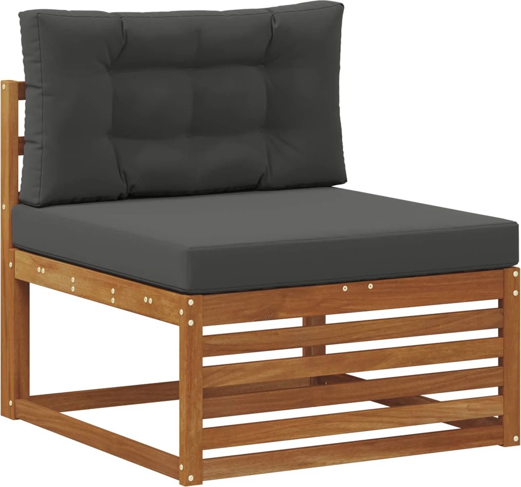 Venkovní pohovková souprava 9 ks Přirozená a Anthracitová 3373997
