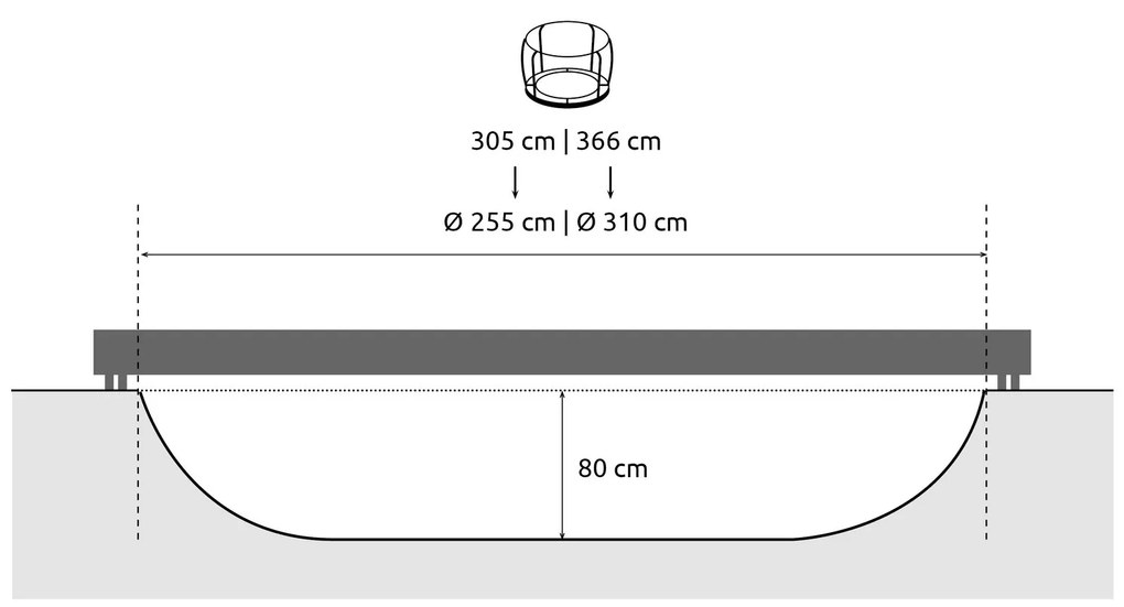 Marimex | Trampolína Marimex IN-GROUND 366 cm | 19000770