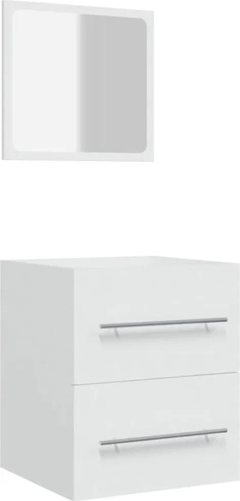 vidaXL Koupelnová skříňka se zrcadlem 41 x 38,5 x 48 cm [804818] Barva: kouřový dub