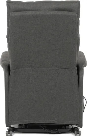 Polohovací křeslo šedé, elektrické TV-5482 GREY2