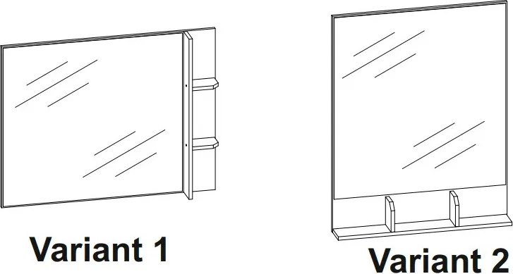 Zrcadlo VERONIKA april/wenge